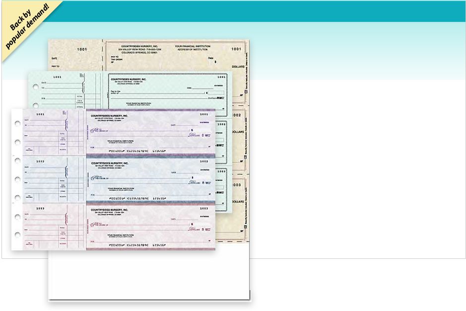 Business Checks | Current Catalog